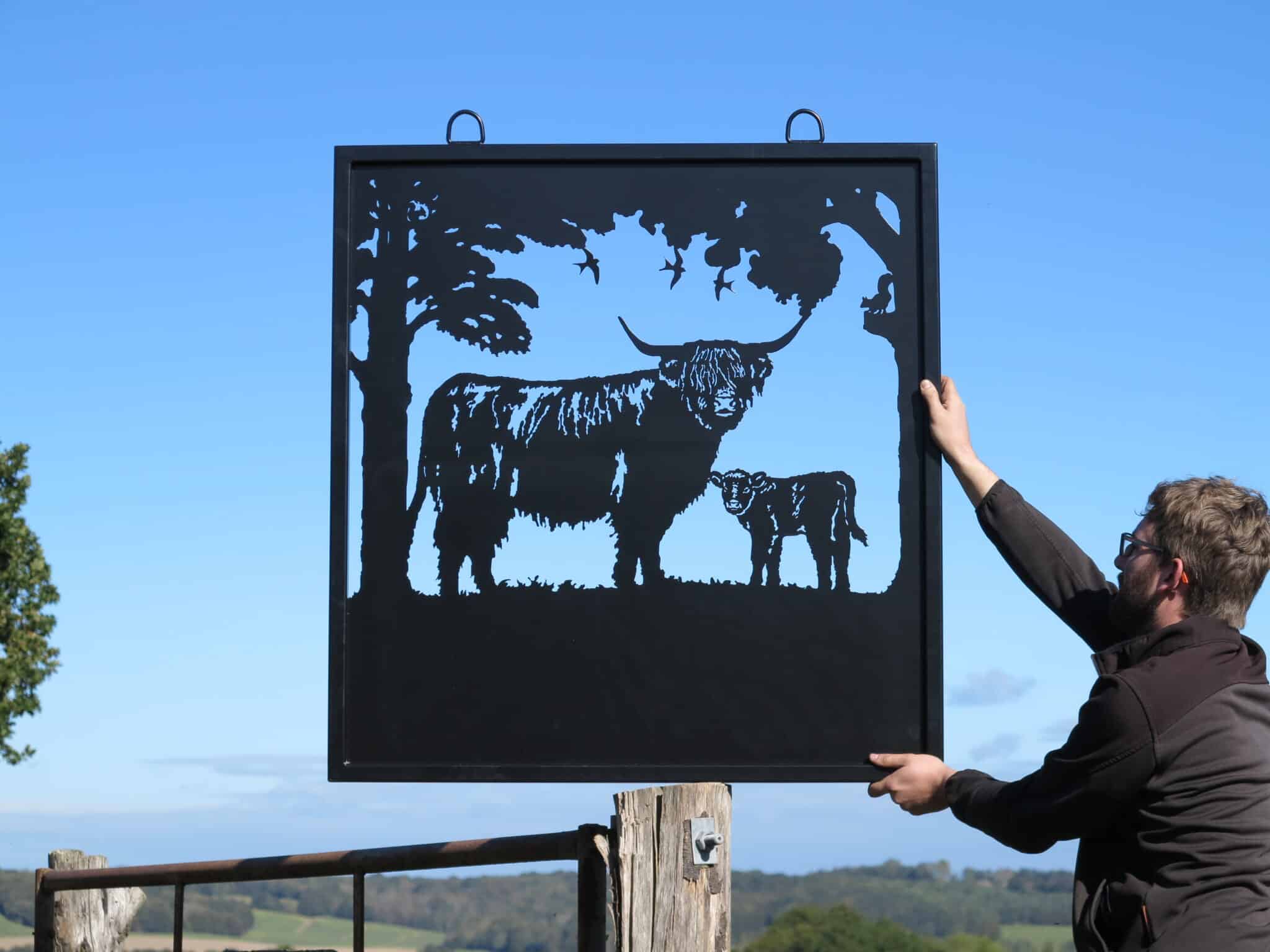 Farm Animal Metal Signs | Custom Made Cow Sheep Metal Signs