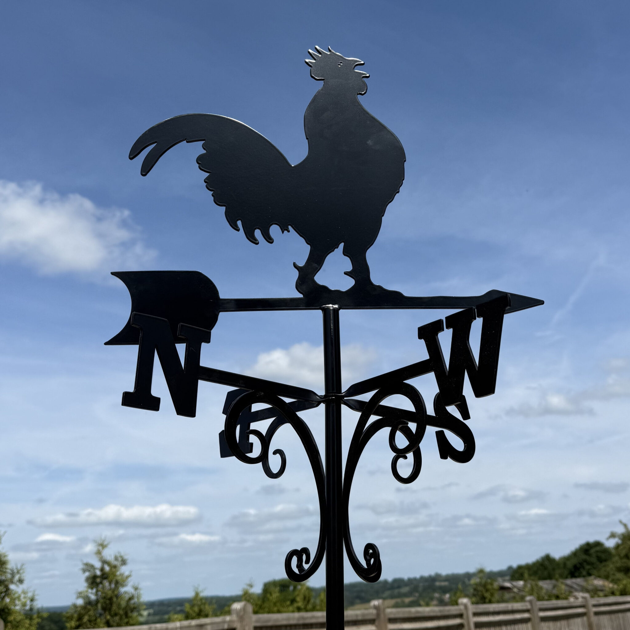 Cessna Aeroplane Weathervane - Black Forge Art - Metal Weathervanes